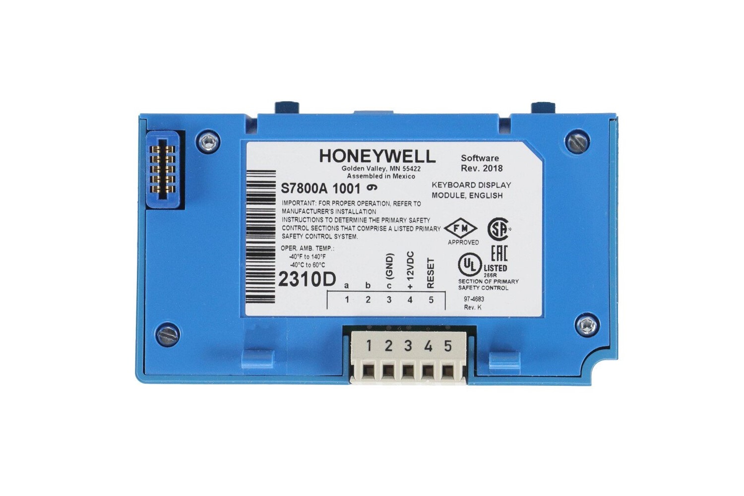 S7800A1001 Honeywell Keyboard Display | Apex Controls